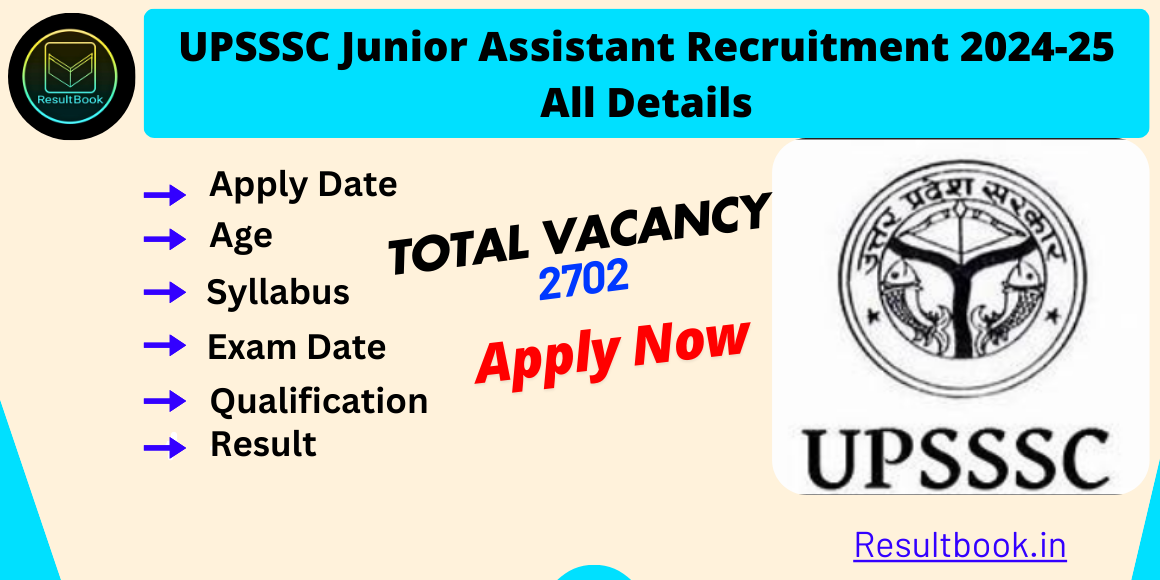 UPSSSC Junior Assistant Recruitment 2024-25 Out Apply Now